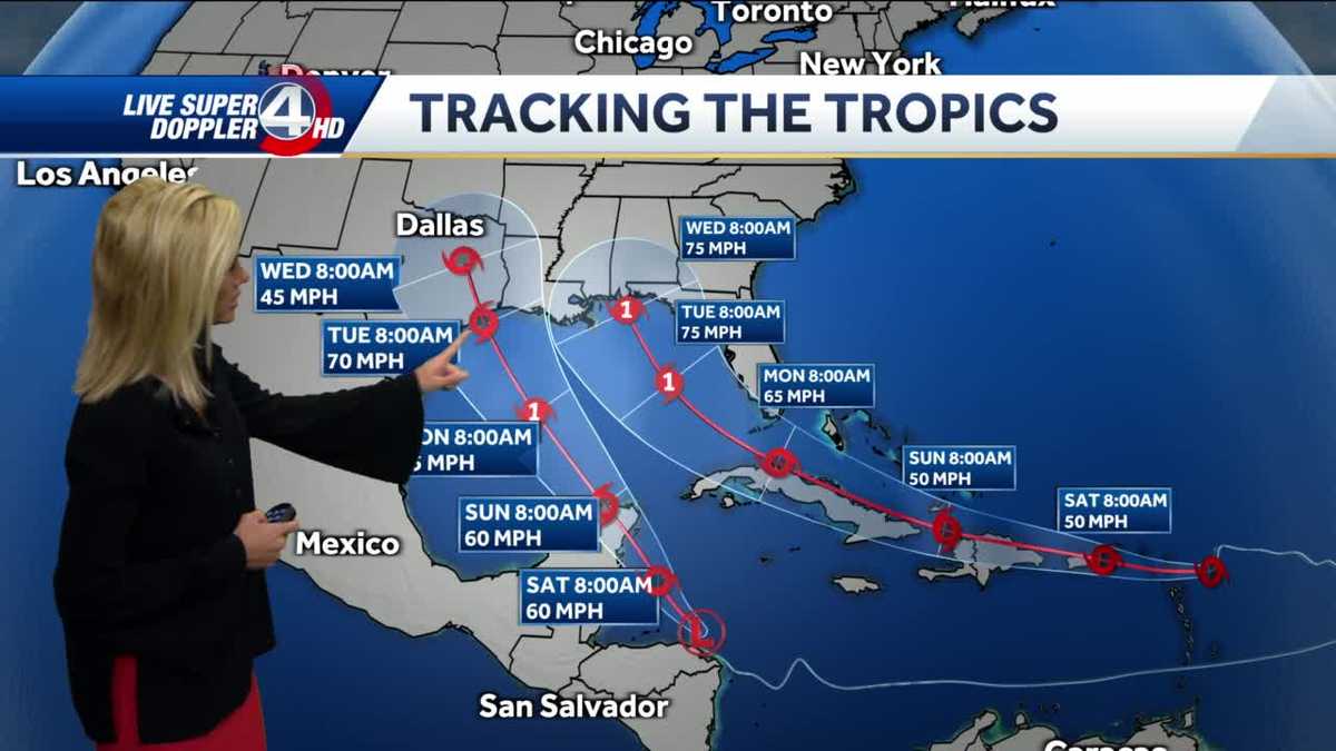Videocast: Wet Today, Tropical Moisture Next Week