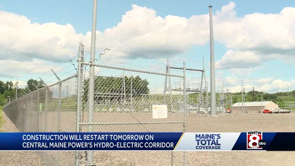 Central Maine Power corridor through Maine woods to resume construction