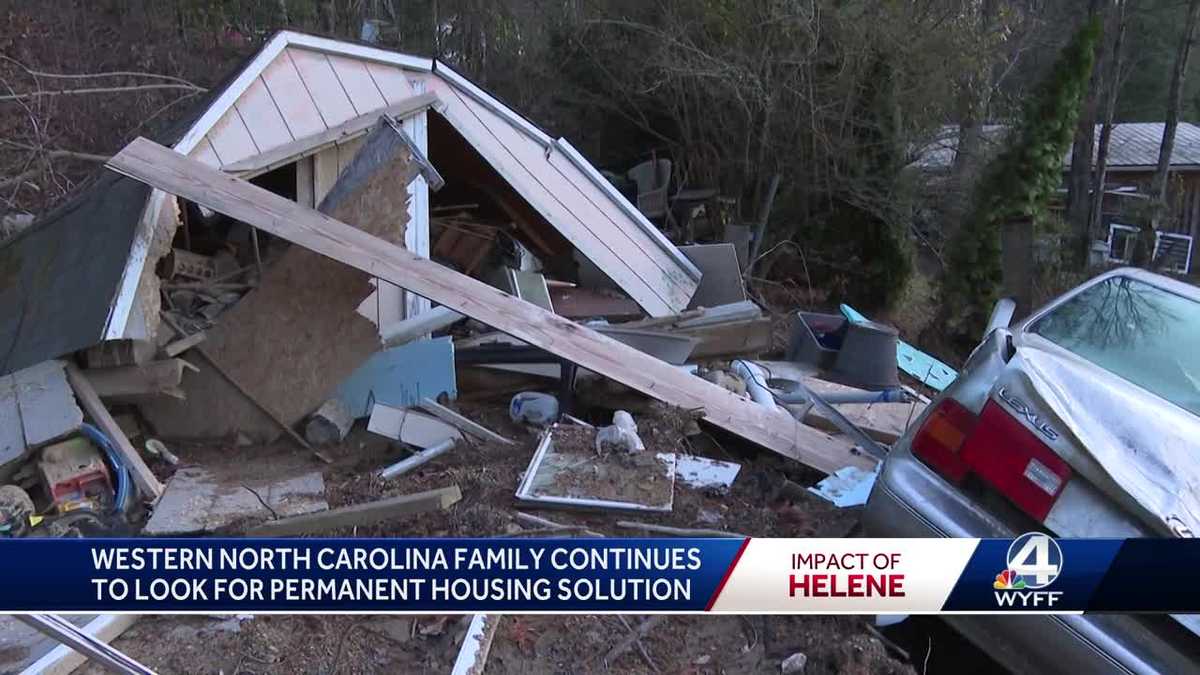 Family displaced after Helene mudslide provides update