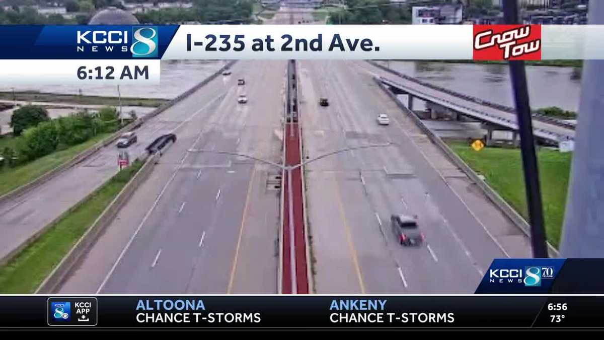 Iowa traffic: Windshield wipers on low for Wednesday commute