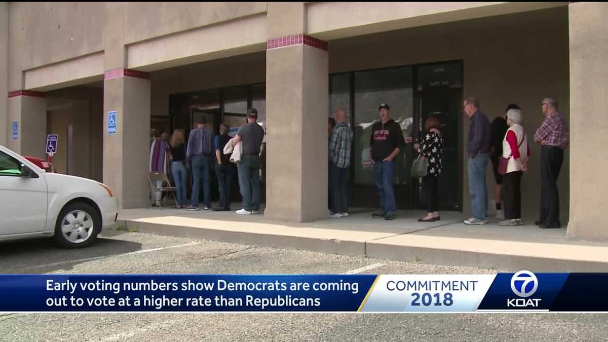 Democrats showing up in droves to vote early