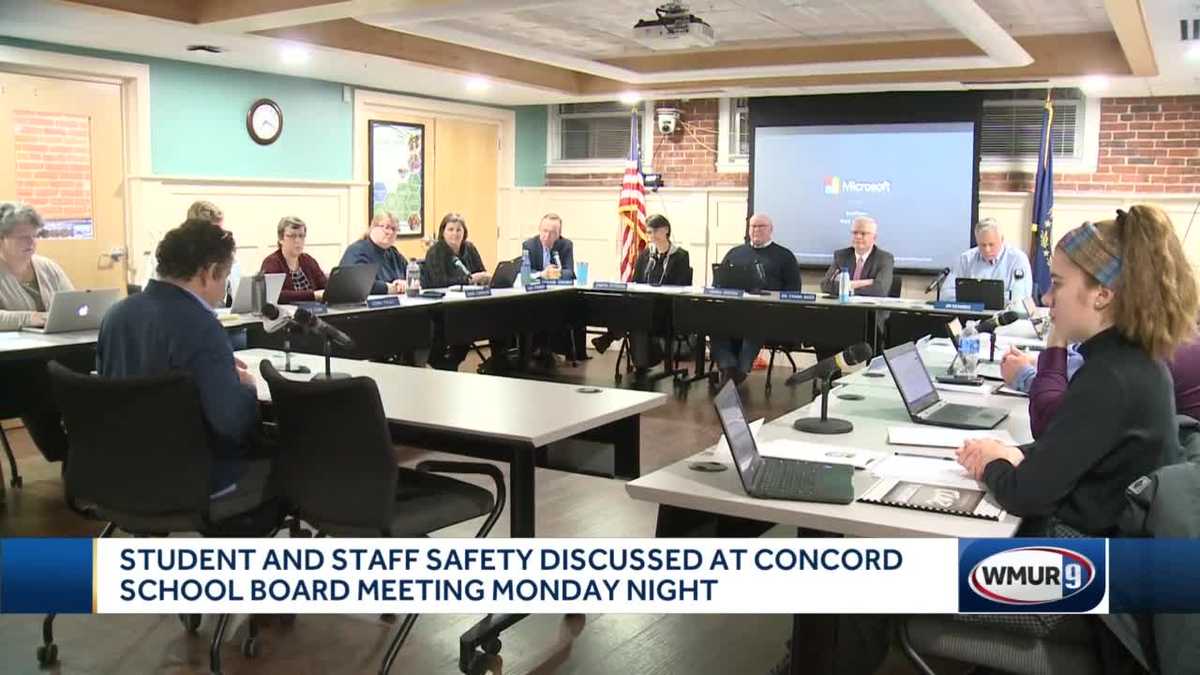 Student and staff safety discussed at Concord School Board meeting ...
