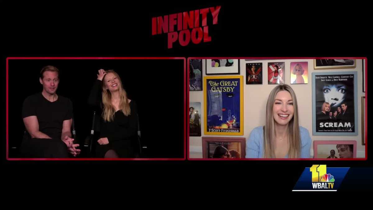 DC Film Girl reviews and interviews cast of 'Infinity Pool'