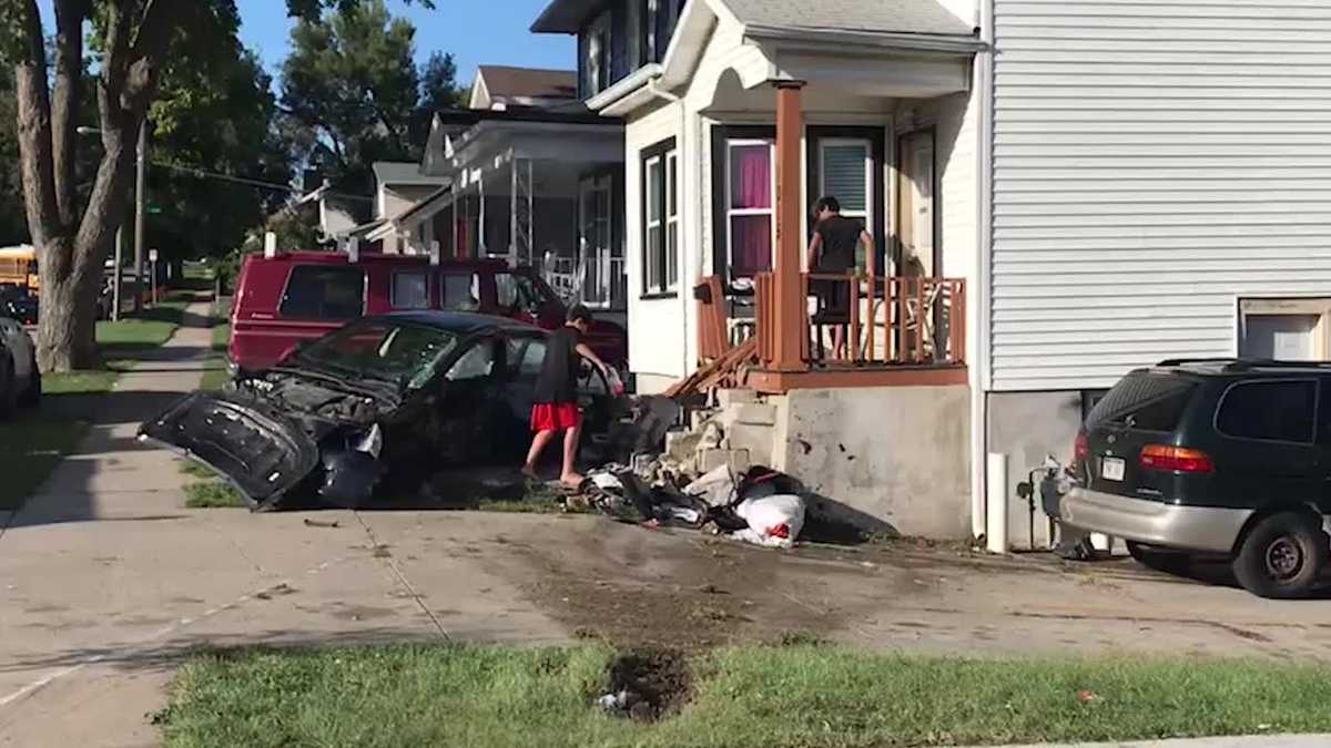 Teen critically injured after car crashes into home Teen critically injured after car crashes into home