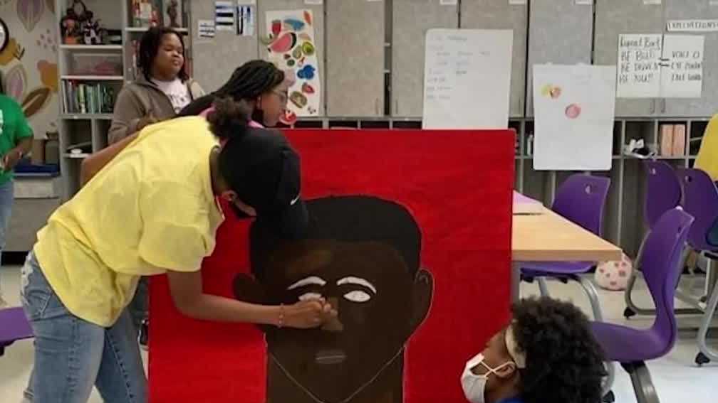 Grace James Academy students honor influential Russell leaders with art ...