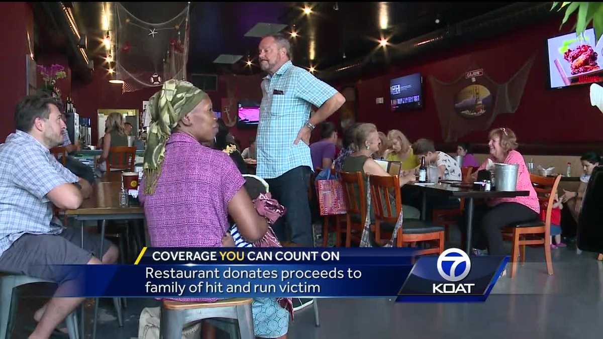 Restaurant donates proceeds to family of hit and run victim