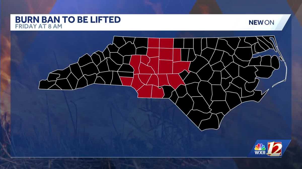North Carolina Forest Service to lift burn ban statewide Friday