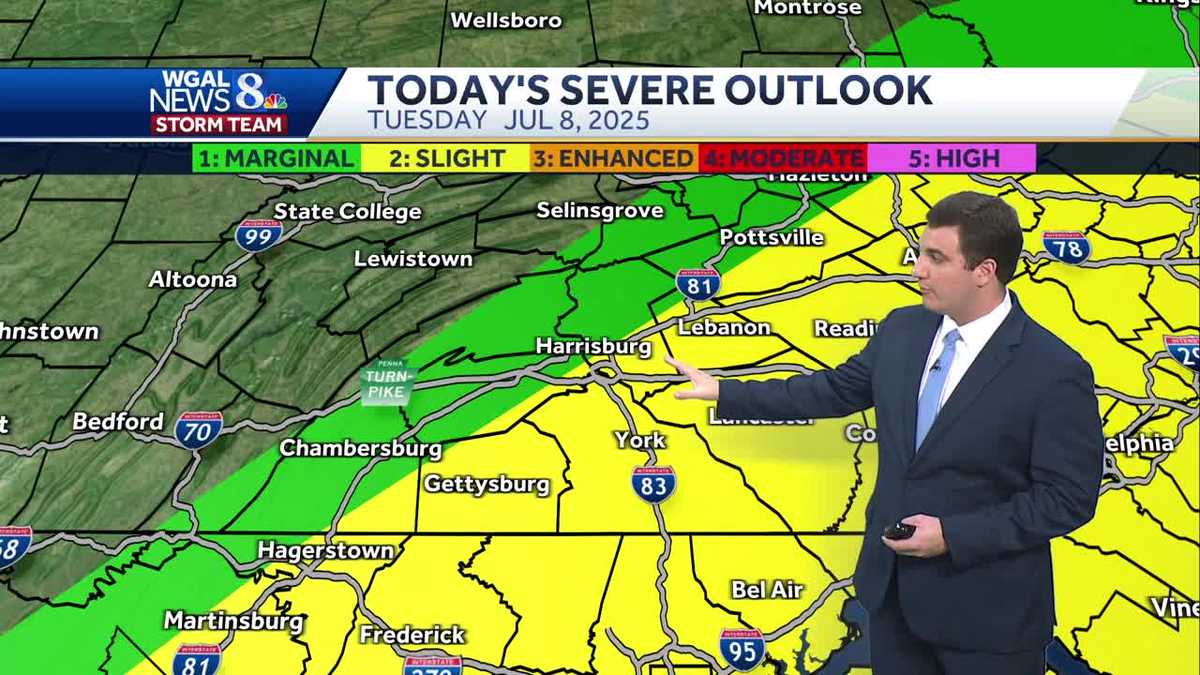 IMPACT: Scattered Strong Storms Tuesday Afternoon