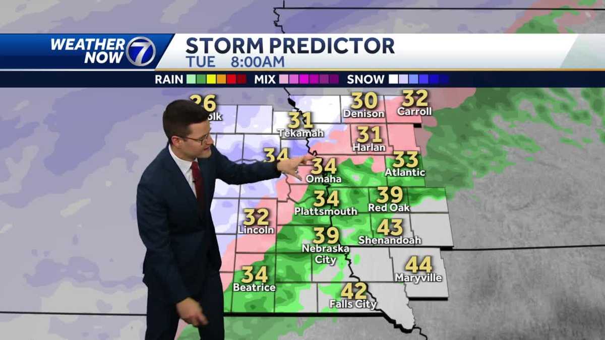 Omaha morning weather forecast for Tuesday, November 29