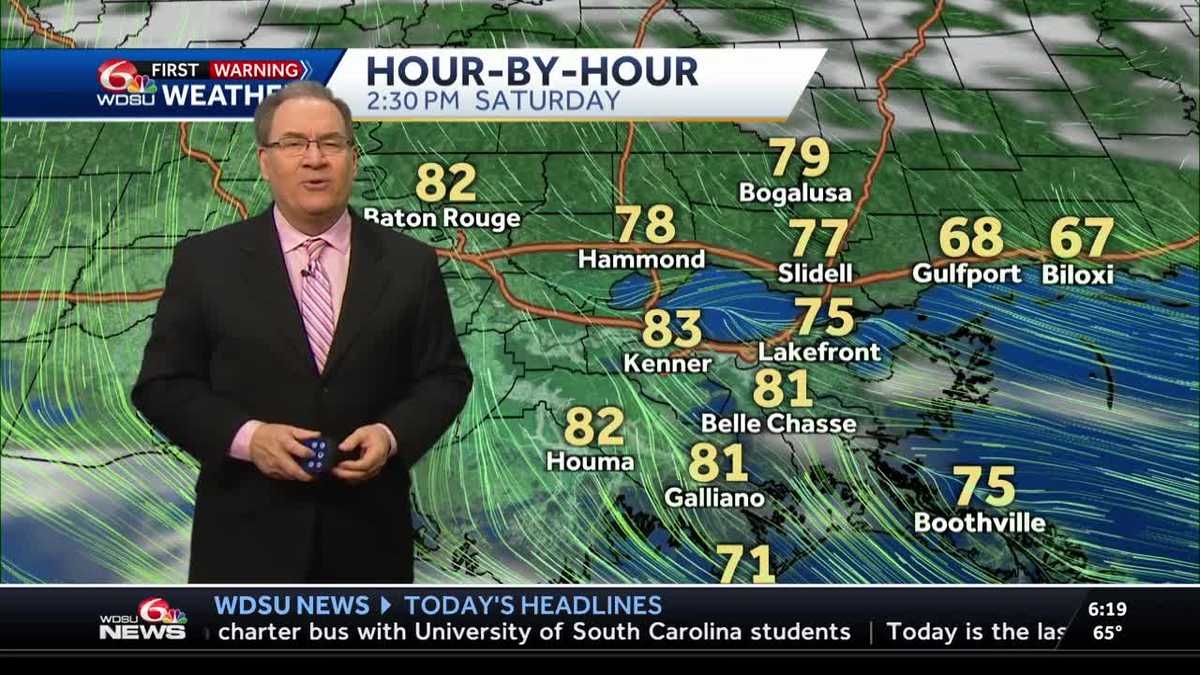 Increasing clouds, then thunderstorms next week
