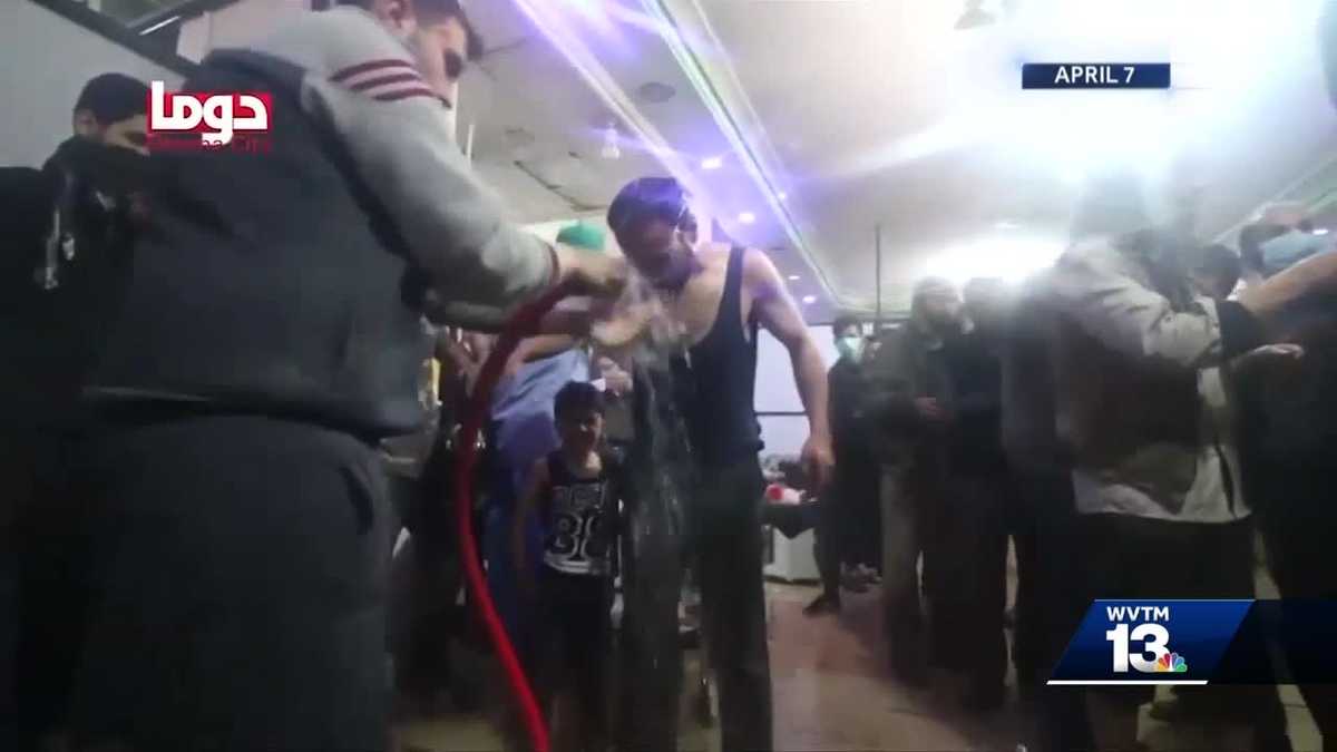 Local Syrian native reacts to air strikes