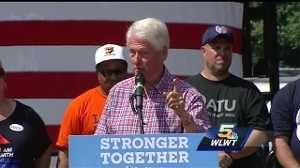 Bill Clinton appeals to working-class families at Coney Island picnic