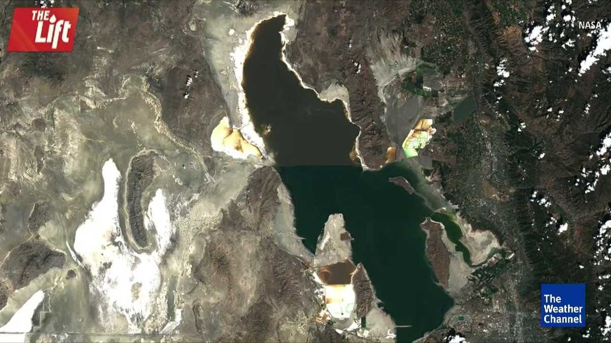 Utah’s Great Salt Lake Shrinking