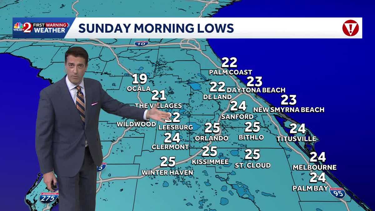 Frigid air moves in Saturday evening through Monday morning!