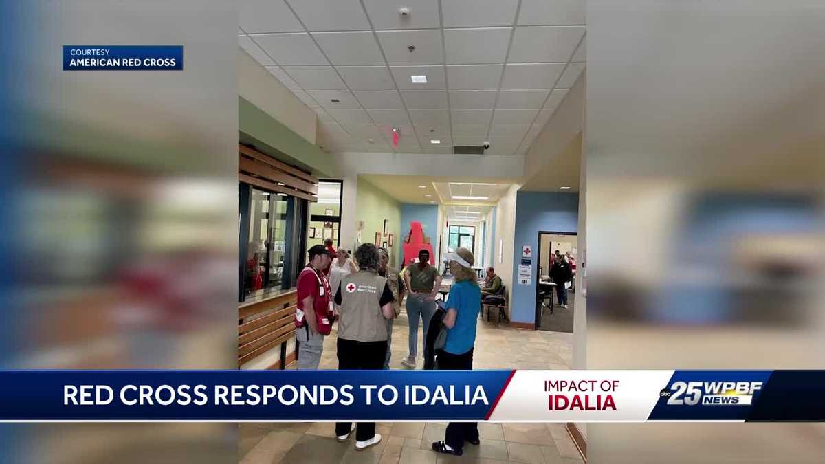Red Cross volunteers working to provide resources in community after Idalia made landfall