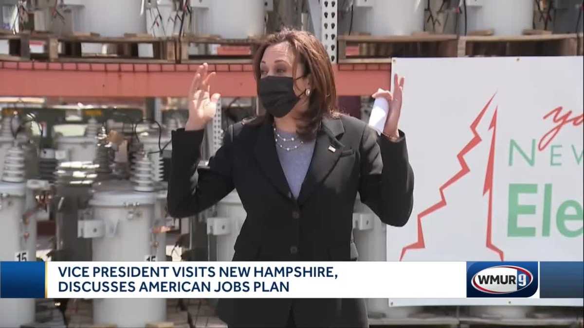 Harris touts infrastructure plan in NH visit