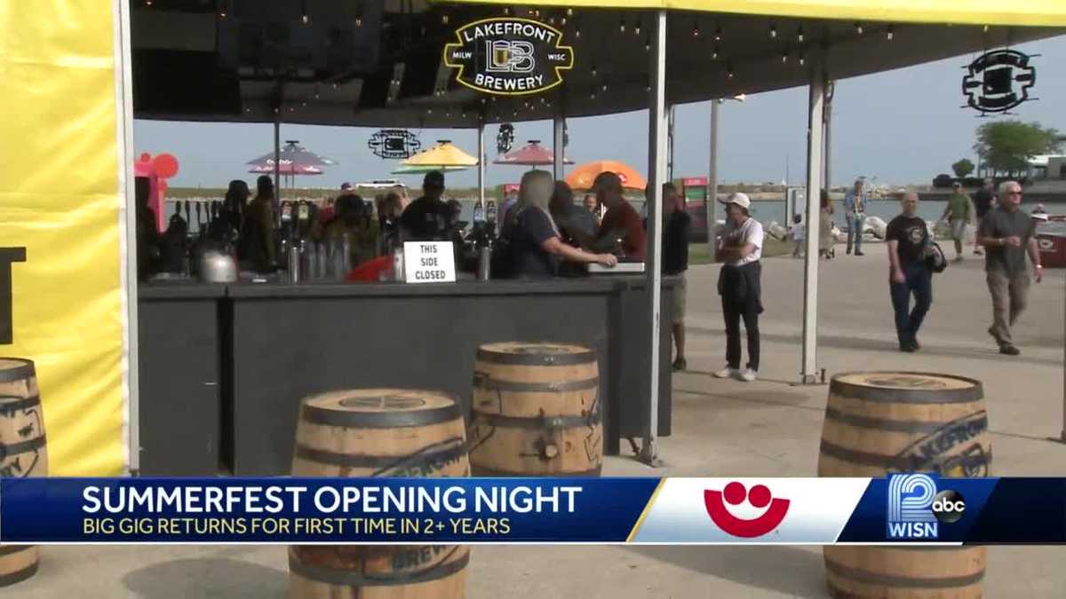 Summerfest returns with smaller crowds on opening night