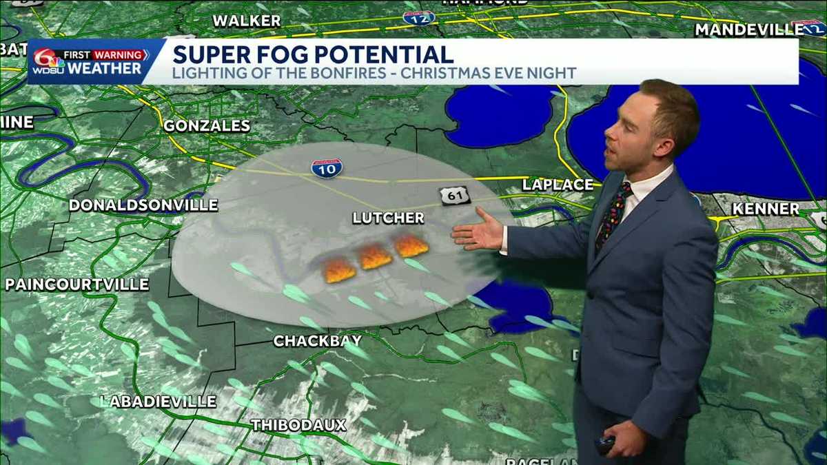 Weather Alert Day: Super Fog risk tonight after Christmas Eve bonfires.