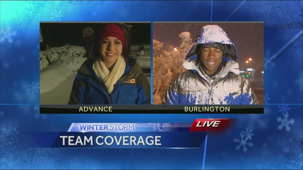 Heavy snowfall in Burlington