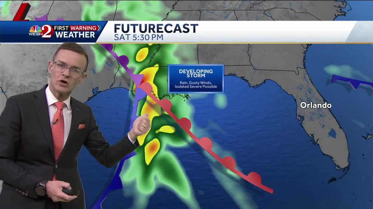Storms in our weekend forecast