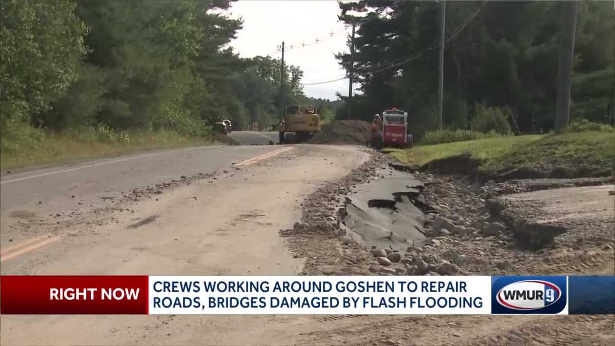 NH flash floods undermine roads, force campground evacuations