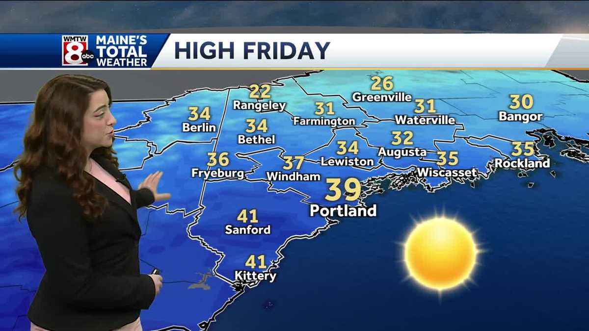 Here's a look at your Friday forecast