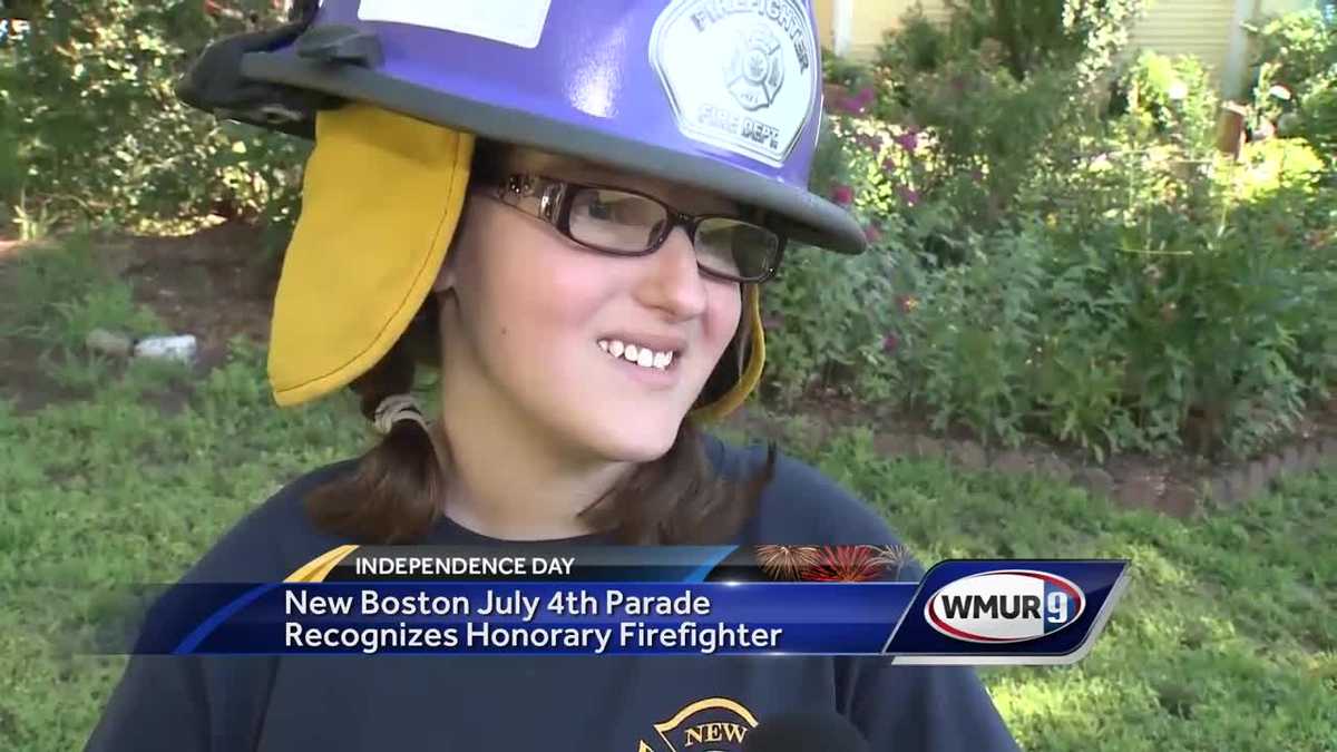 New Boston July 4th parade recognizes honorary firefighter
