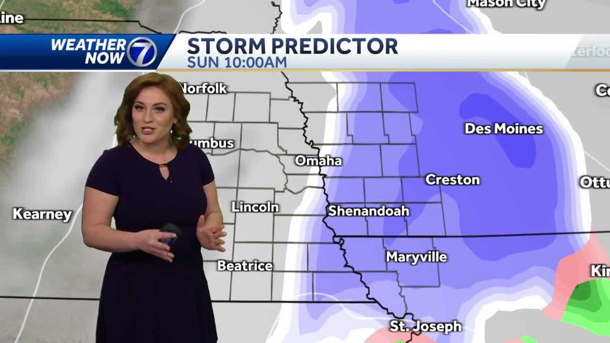 Heavy snow Sunday morning