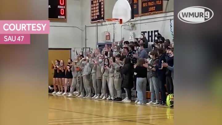 Video: Crowd saves National Anthem at NH basketball game