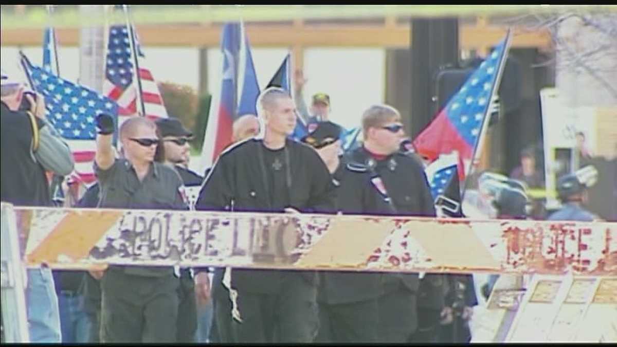Neo-Nazi demonstration downtown draws counter-protesters