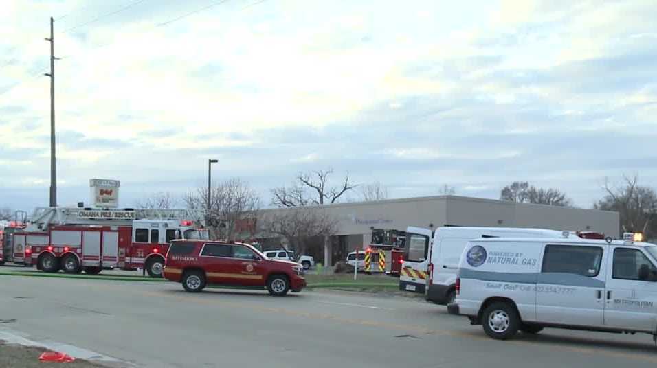Omaha firefighters say a cutting torch sparked a fire Monday