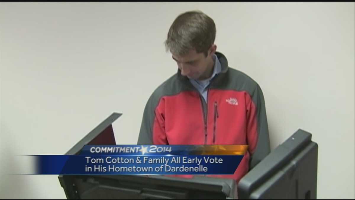 Rep. Tom Cotton votes on first day of early voting