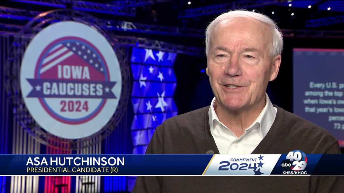 Asa Hutchinson talks about Iowa Caucus, race continuing