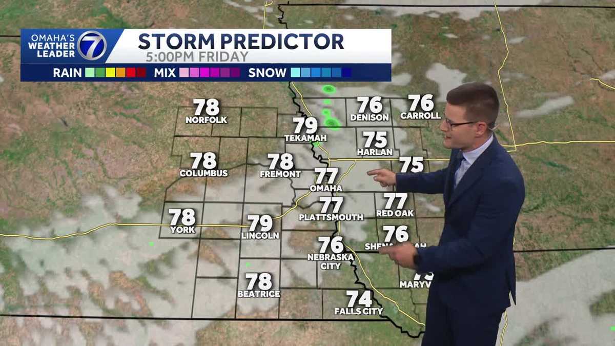 Omaha morning weather forecast for Friday, May 8
