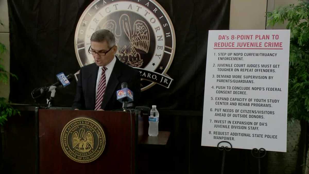 District attorney reveals 8-point plan to address juvenile crime