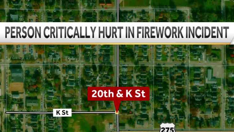 Southeast Omaha firework incident critically injures one