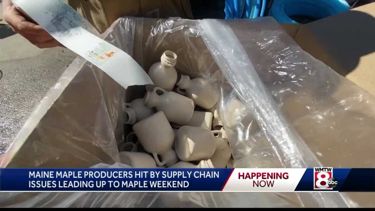 Maine maple producers hit by supply chain issues as Maple Sunday approaches