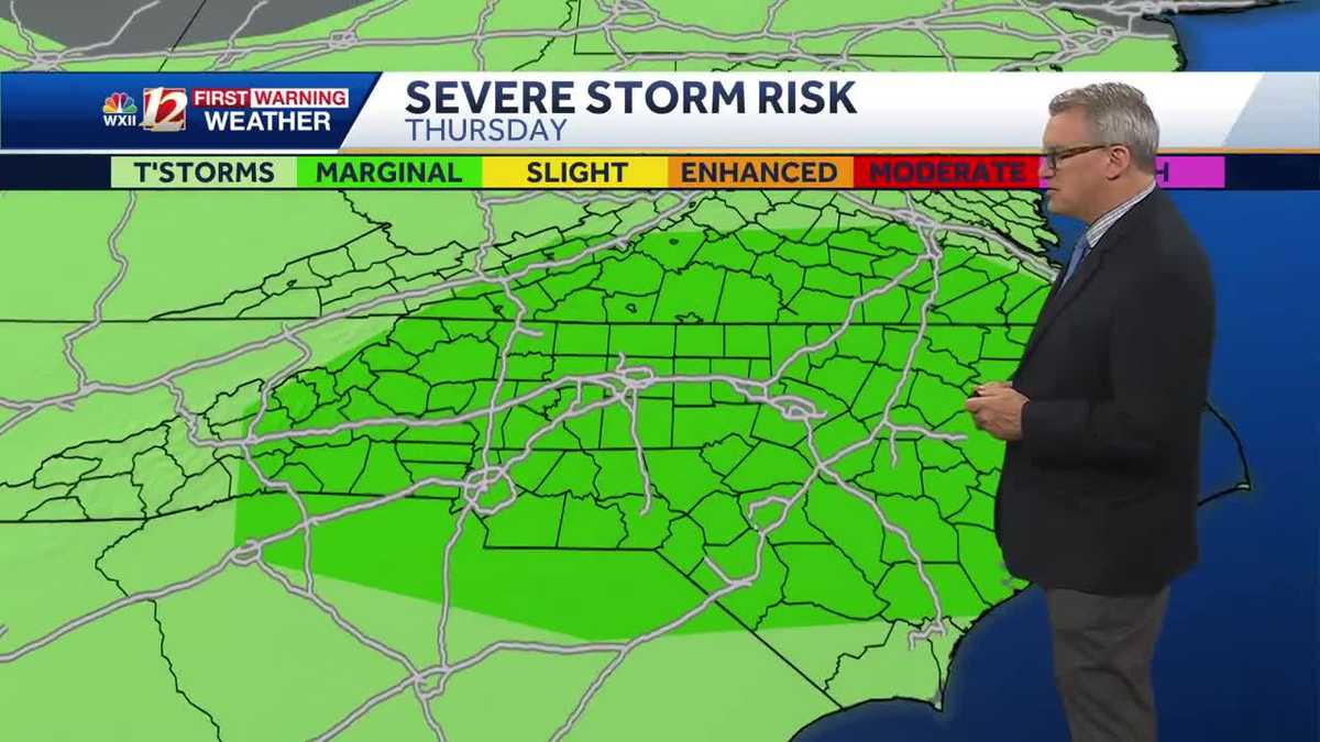 WATCH: Hot 90s return to the Triad, late week severe storm risk