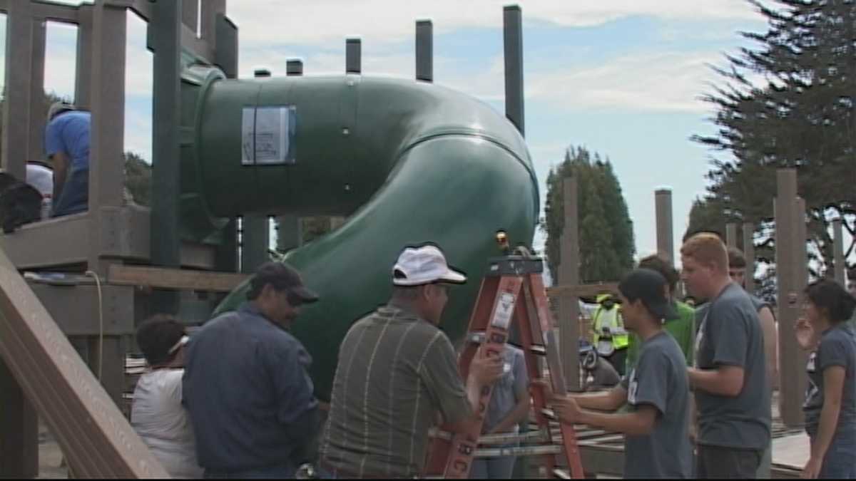 Students skip school and head for the playground