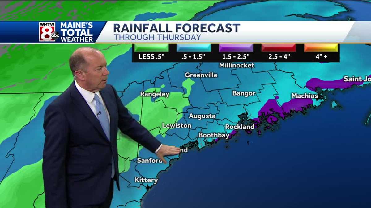A soaking rain arrives overnight.