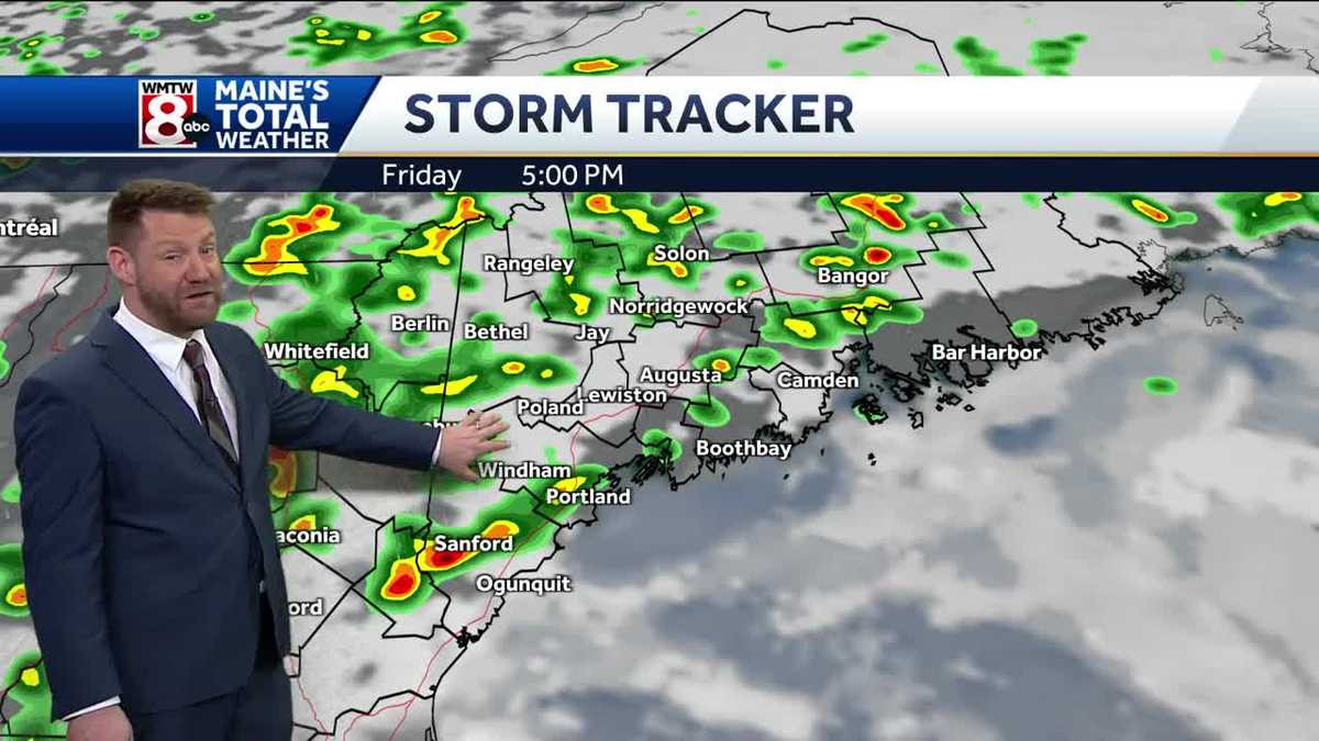 More showers but weekend weather in Maine improves