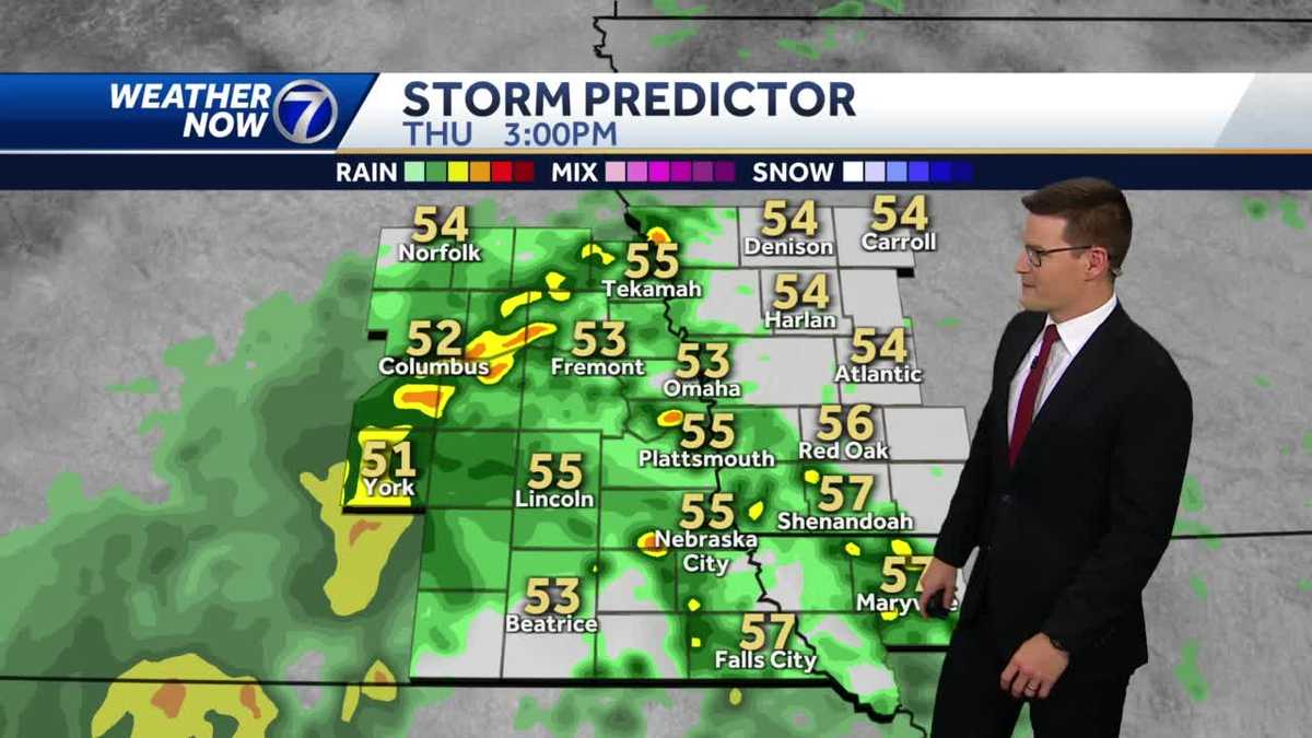 Cool, wet weather continues Thursday