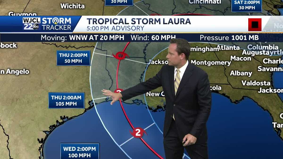 Laura forecast to reach hurricane strength