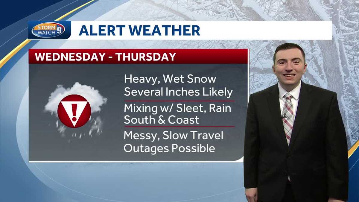 NH forecast video: Storm to bring heavy, wet snow this week