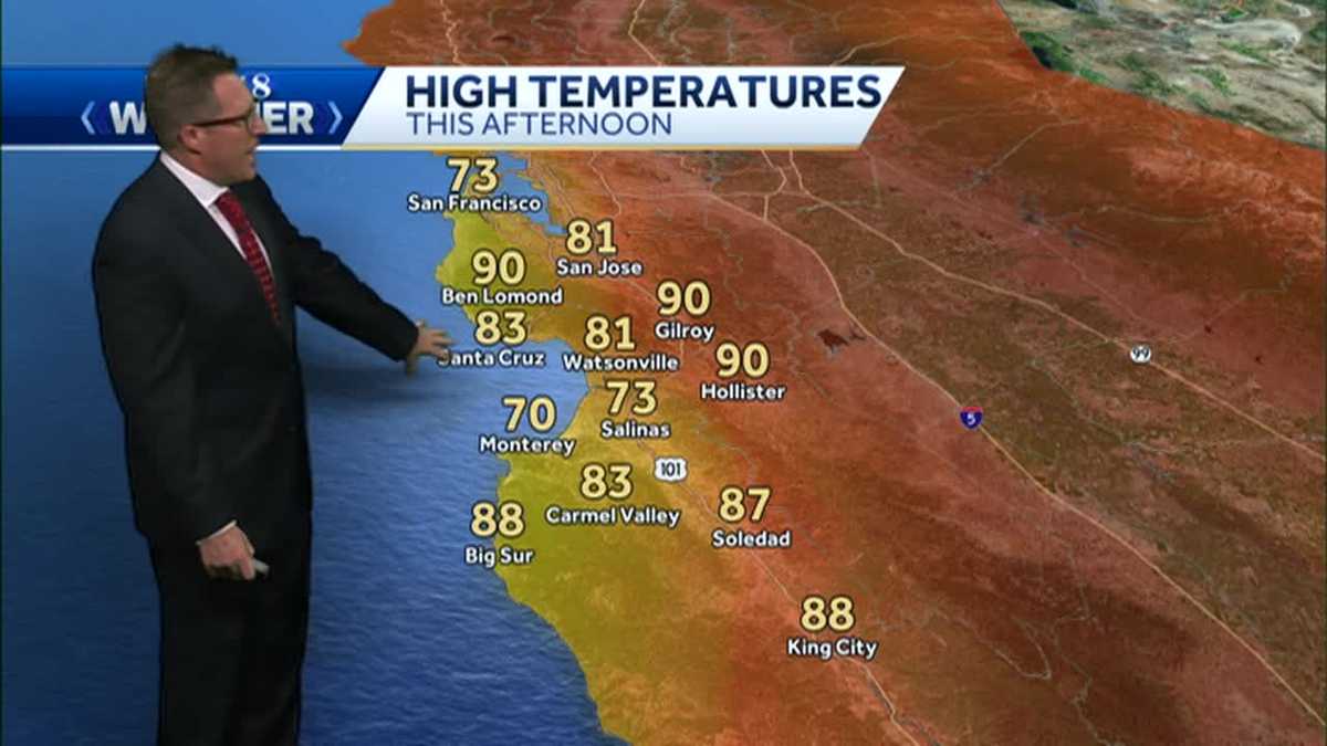 A cool down arrives for both the inland and coastal areas