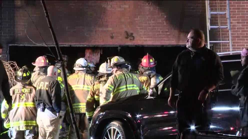 Delmont home damaged after flames spread from garage