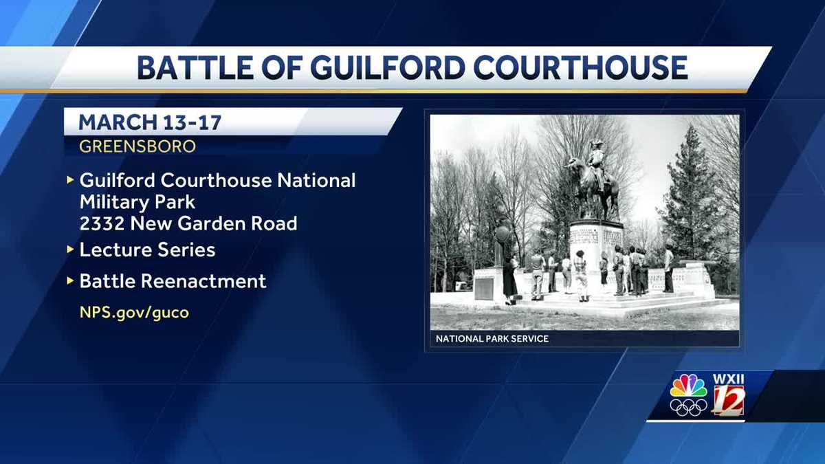 Battle of Guilford Courthouse event series begins Wednesday evening