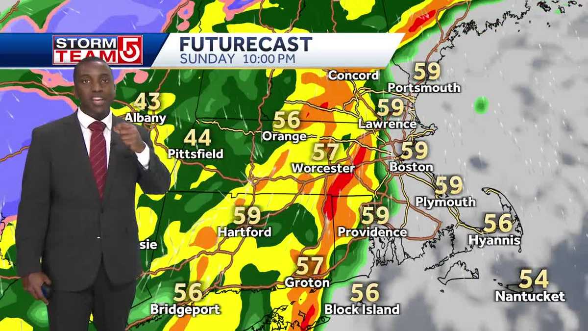 Video: Powerful winds, heavy rain arrive Sunday night