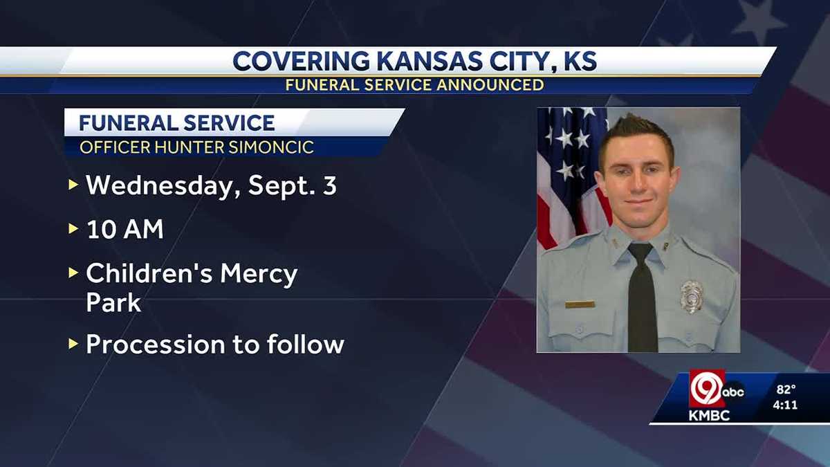 KCKPD shares procession route for fallen Officer Hunter Simoncic