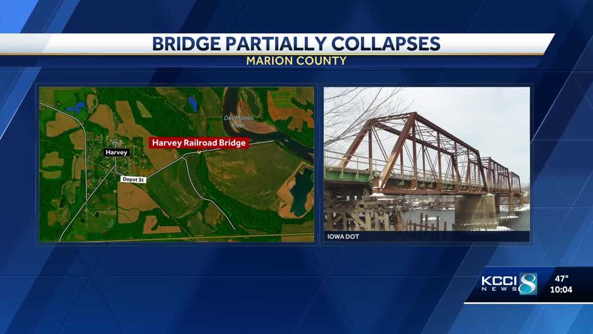 Iowa bridge partially collapses